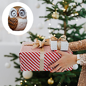 Solar Garden Light Owl Statue Outdoor Figurines Solar Powered LED Garden Decor Outdoor Ornaments Gift Statue for Yard and Pathway Waterproof Rein Charging Lighting Decoration