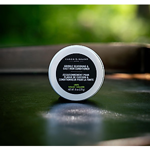 CARON & DOUCET Griddle Seasoning & Cast Iron Conditioner 2 in 1 Formula | Best For Maintaining, Protecting & Conditioning Griddle!