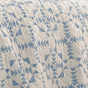 Eddie Bauer - King Quilt Set, Reversible Cotton Bedding with Matching Shams, Lightweight Home Decor for All Seasons (Arrowhead Blue,3pieces, King)