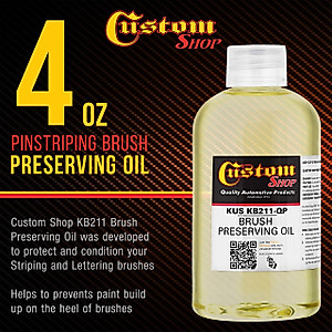 Custom Shop Pinstripe/Pinstriping Brush Preserving Oil