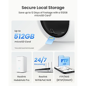 REOLINK Indoor Security Camera, 5MP Super HD Plug-in WiFi Camera with PTZ, Auto Tracking, Human/Pet AI, Ideal for Baby Monitor/ Pet Camera/Home Security, Dual Band WiFi, Local Storage, E1 Zoom