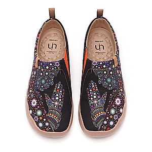 UIN Women's Slip ons Travel Shoes Casual Painted Canvas Walking Flats Pray for Goodness (40)