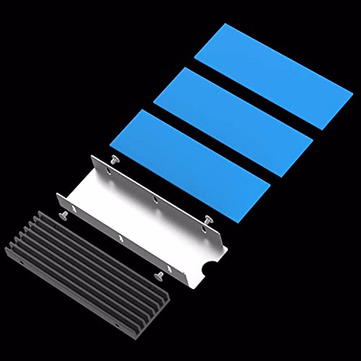 GLOTRENDS M.2 Heatsink M.2 Screws PS5 Installation Desktop PC Installation, fit for 2280 M.2 PCIe NVMe 4.0/3.0 SSD