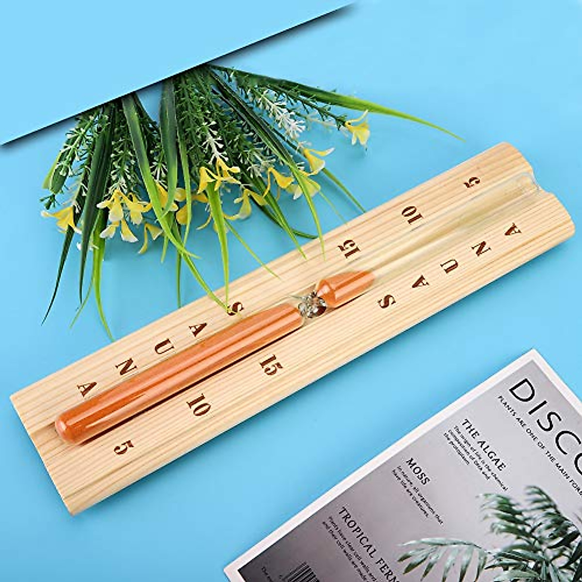 Zerodis Sauna Hourglass Clock, Sauna Timer, Accurate Running Time Home Decoration for Coffee House Restaurant Playing Games Garden Parks