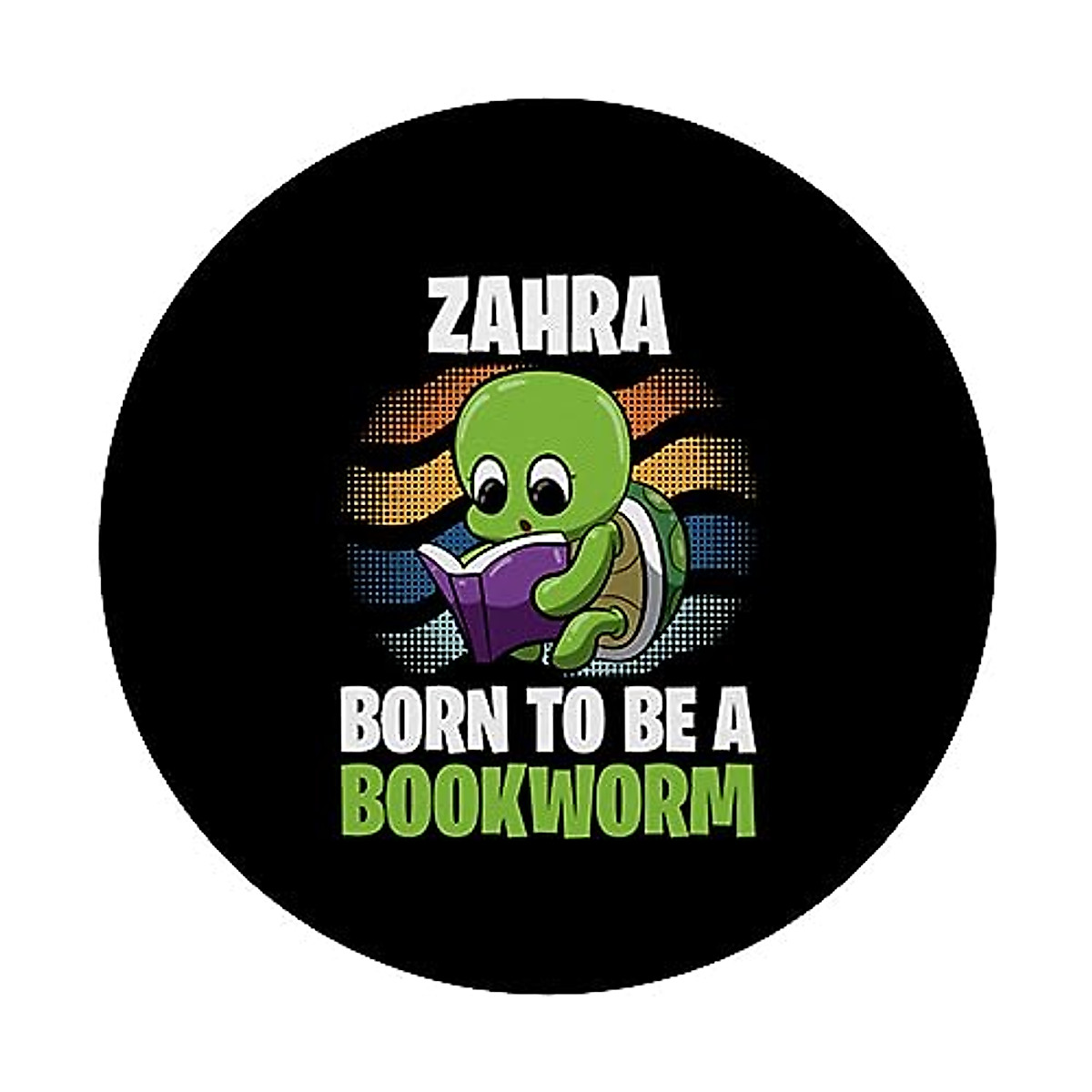 Zahra - Born To Be A Bookworm - Personalized PopSockets Standard PopGrip