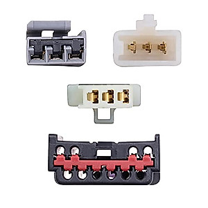 Brock Aftermarket Replacement Driver Left Passenger Right Power Mirror Paint To Match Black Without Heat-Signal With Adapter Set Compatible With 1997-2003 Ford F-150 Standard Cab/Extended Cab