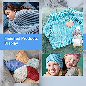 Katech Knitting Needles Set, 9 Pairs Circular Knitting Needles Set and 22 Pcs Single Pointed Knitting Needles Set with Tote Bag Knitting Accessories Knitting Supplies Knitting Needles for Beginners