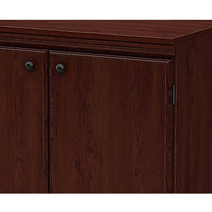 South Shore Morgan Small 2-Door Storage Cabinet, 19.38"D x 32.88"W x 32.38"H, Royal Cherry