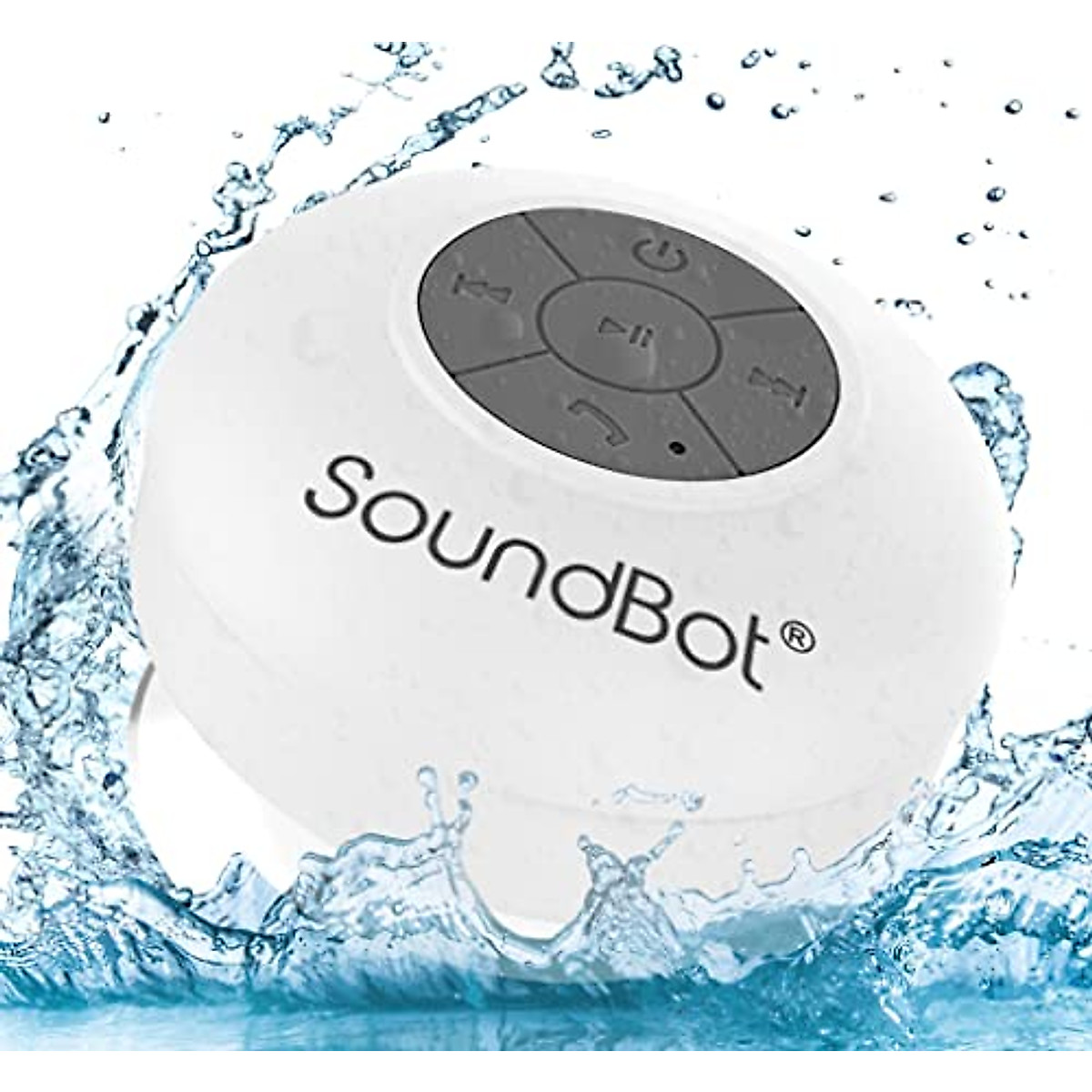 Soundbot SB510 Bluetooth Shower Speaker HD Water Resistant Bathroom ...