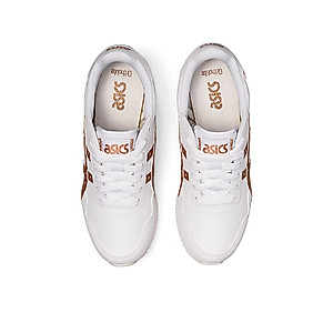 ASICS Women's Tiger Runner Sportstyle Shoes, 8, Cream/Dried Leaf Green