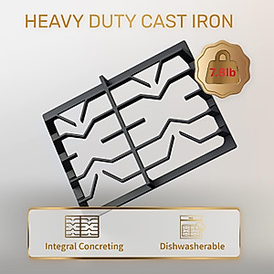 TOPWISH 2 Burner Propane Gas Cooktop, 12" Inch LPG/NG Built-in Gas Stove Top with 2 ITALY SABAF Sealed Burners 18,000BTU, Stainless Steel, RV Stove Top with Thermocouple Protect, Apartment, Outdoor