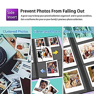 432 Pockets Photo Album for Fujifilm Instax Mini Camera, Polaroid Snap PIC-300 Z2300 Instant Camera, 2x3 Photo Album Book for Fujifilm Instax Mini 11 12 9 Evo 90 70 40 8 7 LiPlay Instant Camera (purple)