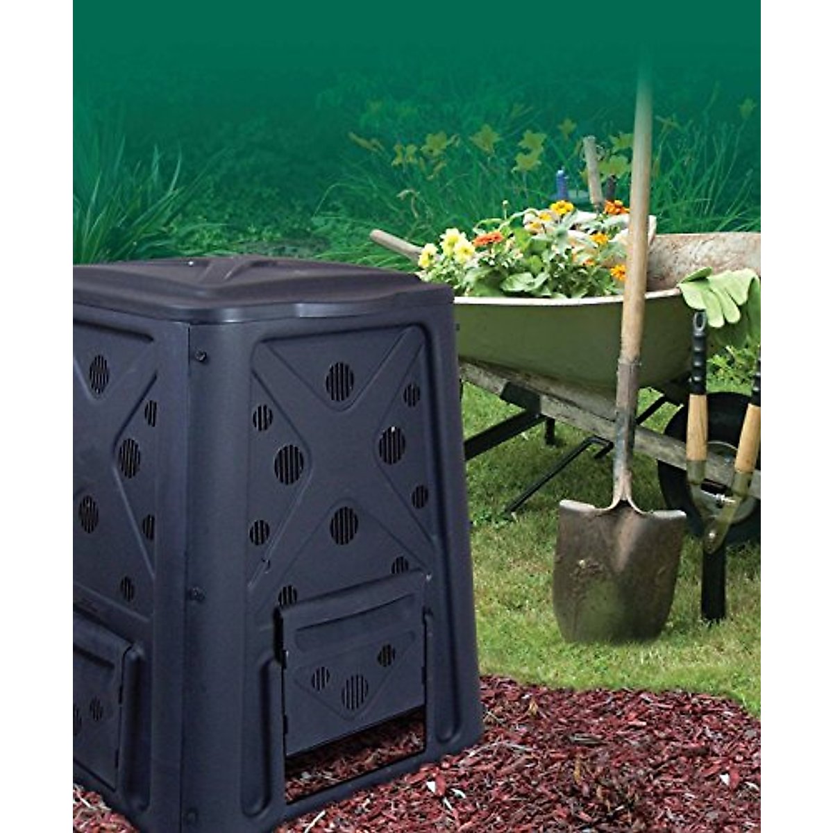 Compost Bin and Compost Turning Tool Combo Set
