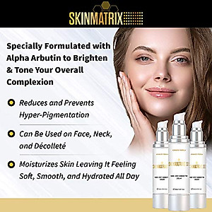 Dark Spot Corrector- Skin Brightening Cream Naturally Fades Spots and Marks for Face & Body. Repairs Uneven Skin Tone & Complexion. Removes Age Spots, Freckles, & Acne Scars.