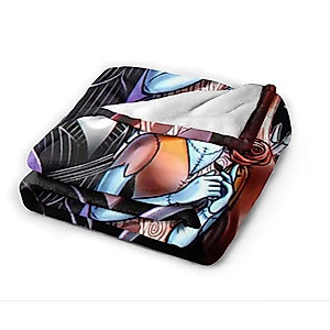 Vankie Nightmare Before Christmas Ultra Soft Throw Blanket 60"x80" inch Flannel Fleece All Season Light Weight Living Room/Bedroom Warm Blanket