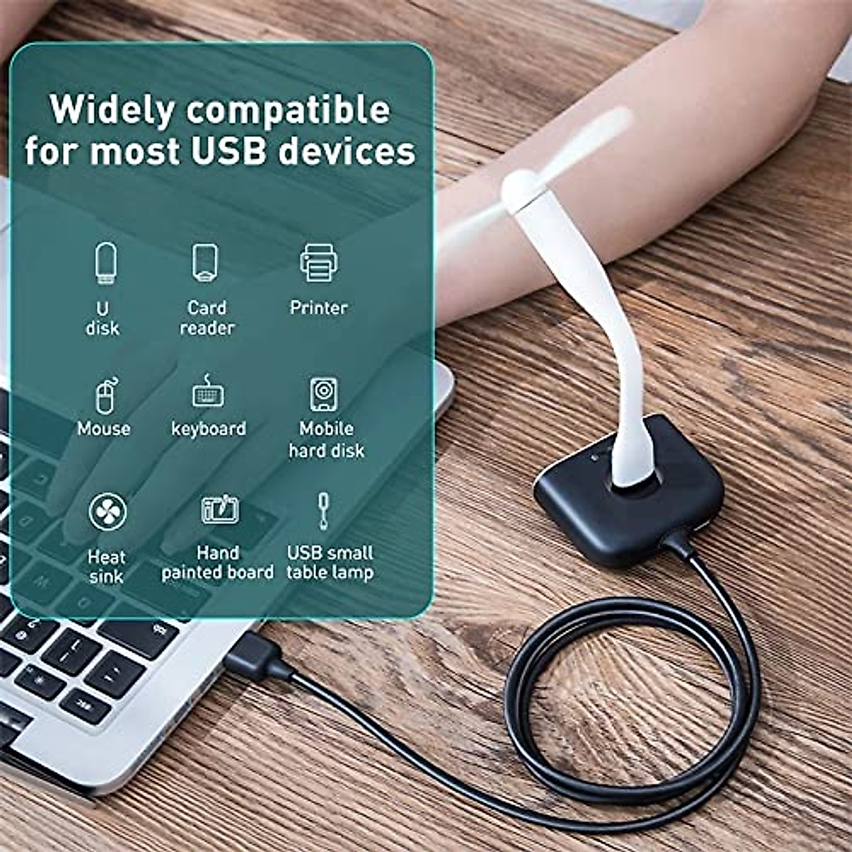 GPPZM USB HUB USB 3.0 USB C HUB USB Type C HUB USB 2.0 Adapter with Micro USB for Computer USB Splitter