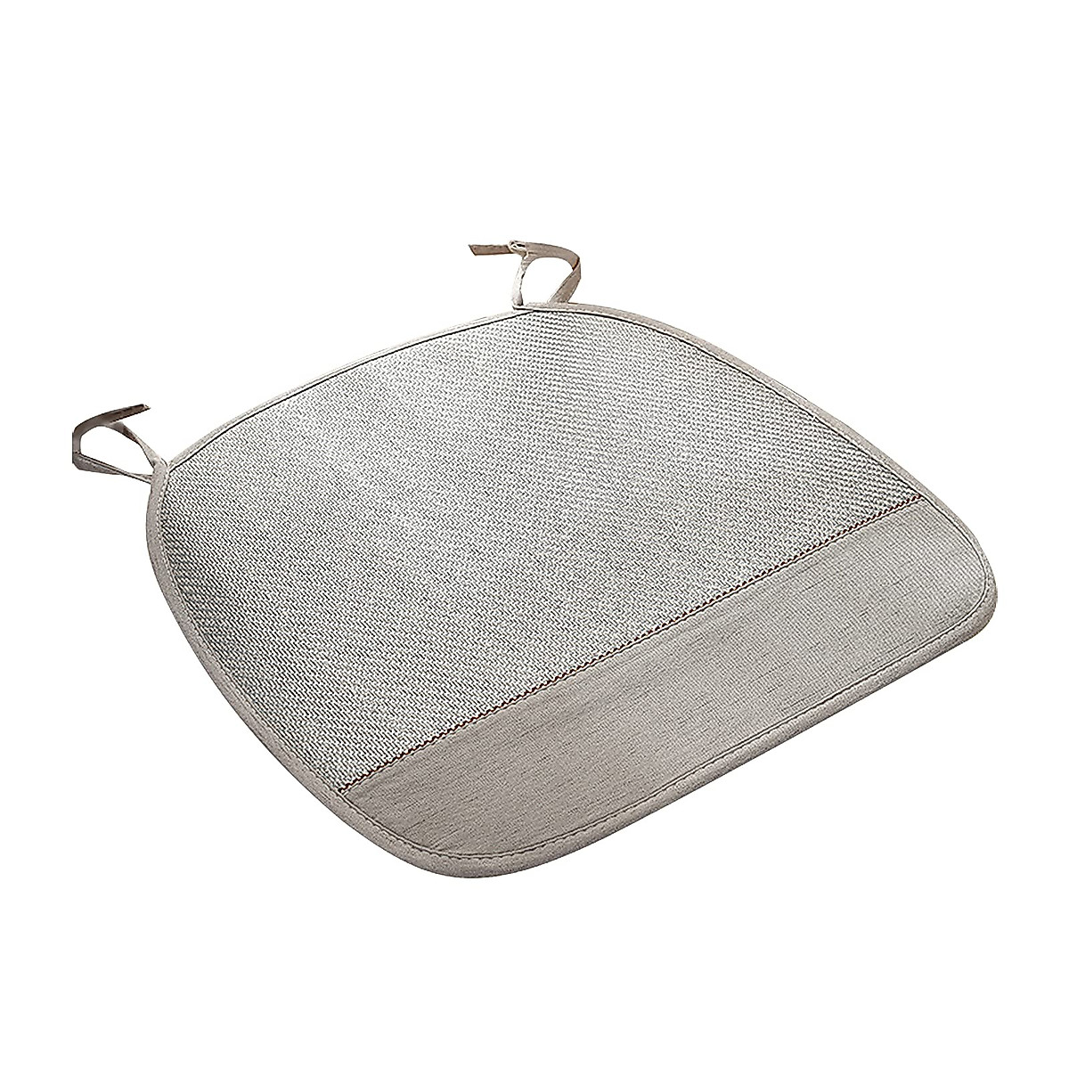 Alapaste 2 Pack Rattan Cooling Seat Cushion Mat,16.5x16.5in Breathable Dining Chair Cushions,Comfort Massaging Seatcover Mat with Ties,Square Summer Cooler Seat Cover Chair Pad for Office,Sofa,Gray