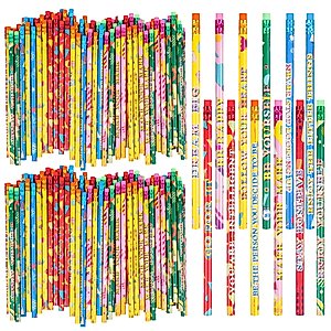 200 Pieces Scented Pencils Inspiring Pencils Motivational Encouragement Pencils Positive Pencils for Teachers Classrooms Reward Birthday Party Kids Gifts Supplie School,Learning Activities (200)