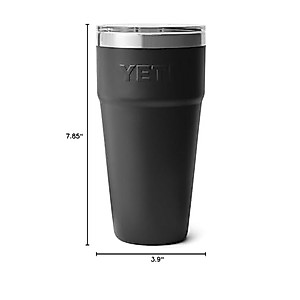 YETI Rambler 30 oz Stackable Tumbler, Stainless Steel, Vacuum Insulated with MagSlider Lid, Black
