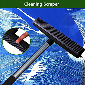 Nachukan Multifunction Telescopic Floor Broom - Carpet Broom, Pet Hair Cleaner, Dust Removal Sweeper - Cleaning Tools(Black)