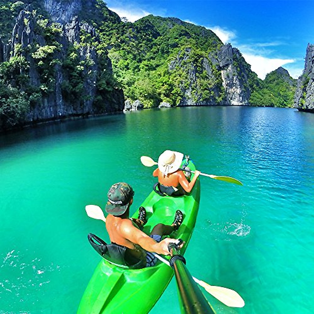 SANDMARC Pole - Black Edition: 17-40” Waterproof Extension Pole (Selfie Stick) for GoPro Hero 12, 11, 10, 9, 8, Max, 7, 6, Session, 5, 4, 3 - with Remote Clip