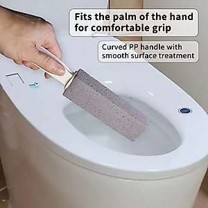 Fovcos Pumice Stone for Toilet Cleaning, Pumice Cleaning Stone with Handle, Toilet Cleaner, Pumice Stone, Toilet Wand, Toilet Bowl Cleaner Brush, Toilet Brush