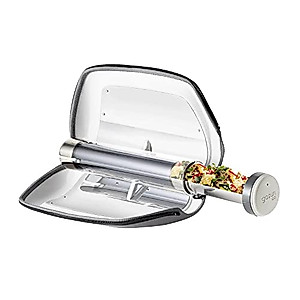 GOSUN Go Portable Camping Stove for 0.9 L Food | Effortless Outdoor Cooking with Fusion Solar Oven | Patented Solar Cooking Technology | Solar Oven Ideal for Hiking & Camping | Silver
