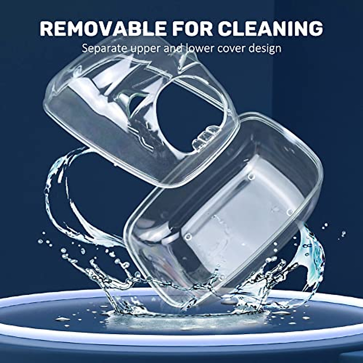 Hamster Sand Bath Container Small Animal Litter Box Bathtub Critter's Bathroom with Scoop Accessories for Mice Hedgehog Lemming Gerbils or Other Small Pets