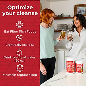 Health Plus Super Colon Cleanse, 12 oz powder, 68 Servings - Natural Detox, Digestive Constipation Relief, Gentle Gut Cleanse with Psyllium Husk & Senna Leaf