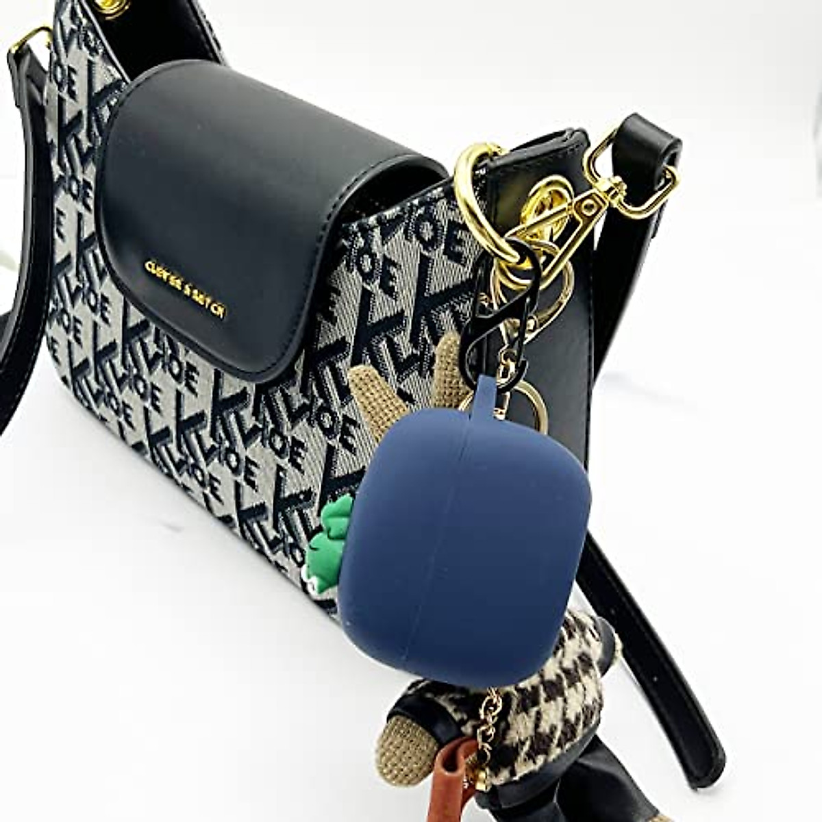 Cartoon Kawaii Case for JBL Tune 215TWS Earbuds, Seadream Portable Cute 3D Animal Cartoon Silicone Scratch Shock Protective Cover with Carabiner (Sleeping Frog)