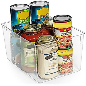ClearSpace Plastic Storage Bins – Perfect Kitchen Organization or Pantry Fridge Organizer, and Bins, Cabinet Organizers