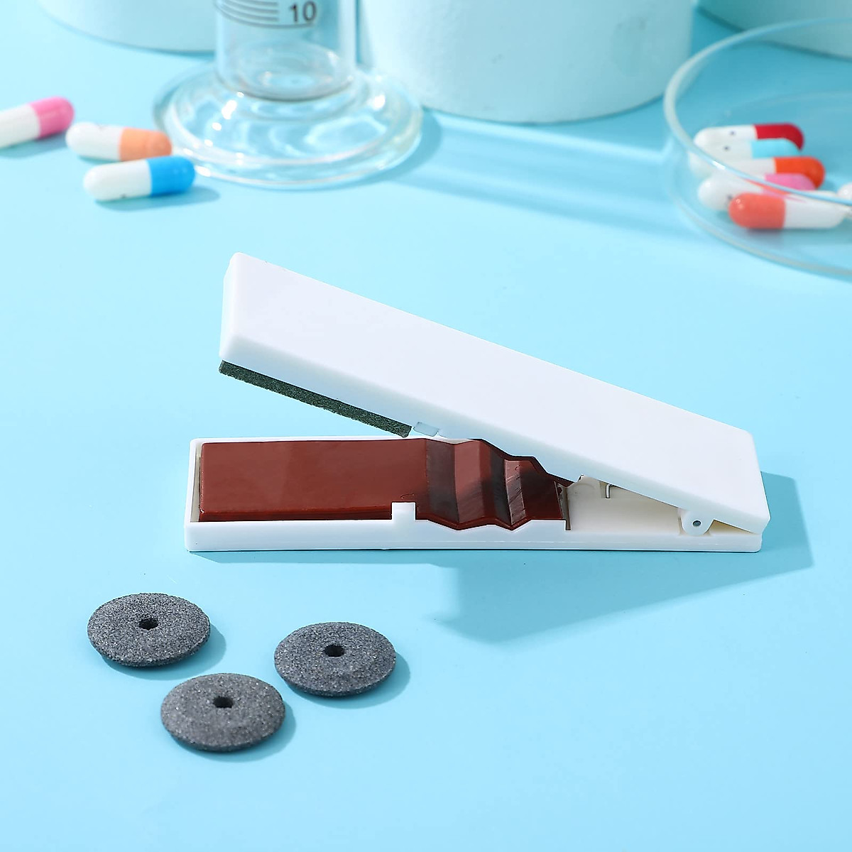 Baluue Glass Cutter for Bottles Ampoule Opener Ampoule Breaker Ampoule Cutter Glass Vial Opening Tool for Operation and Laboratory Bottle Cutter