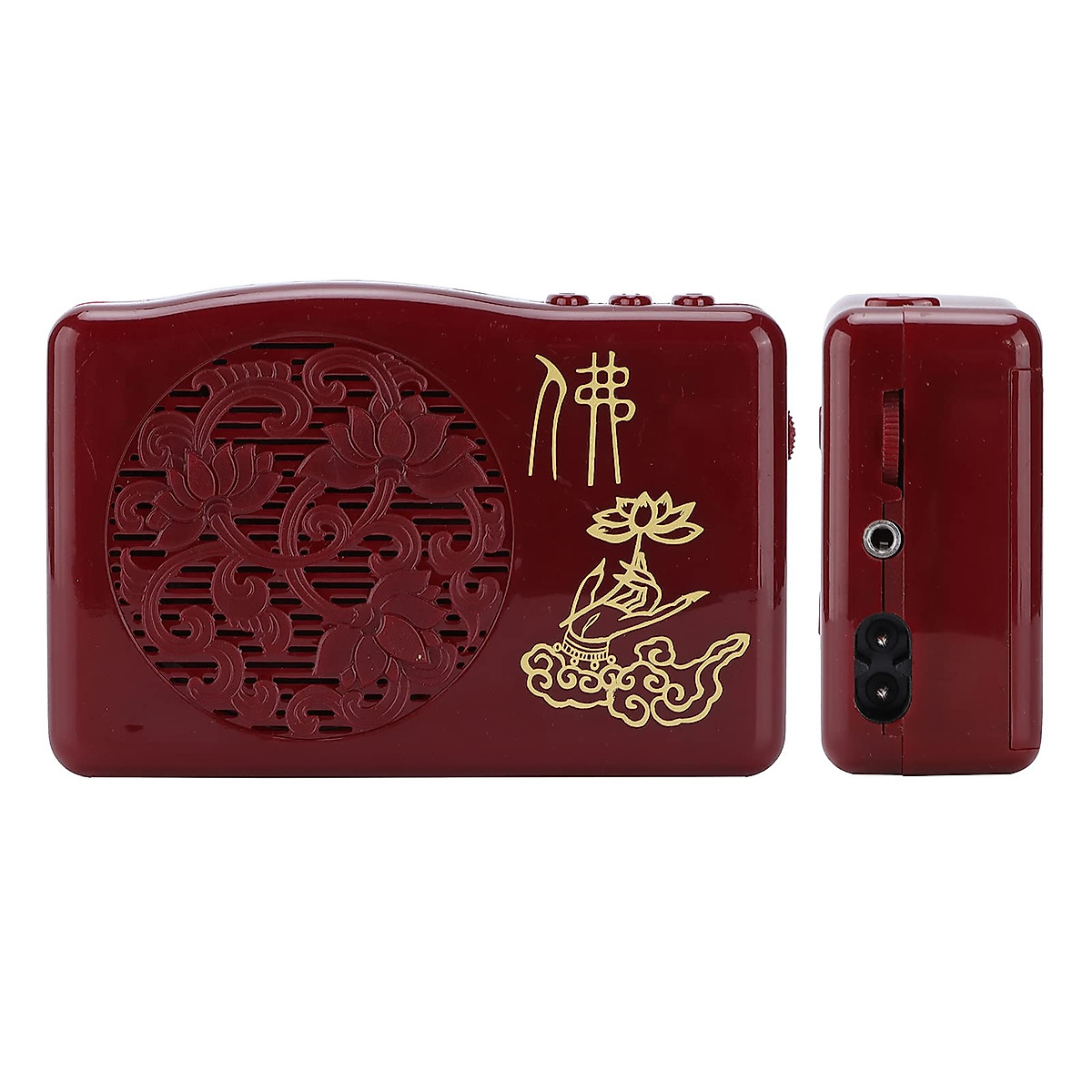 Shanrya Buddha Songs Player, Buddhist Chanting Player Buddhist Prayer Machine with Power Cable for Home for Family for Elders for Temple