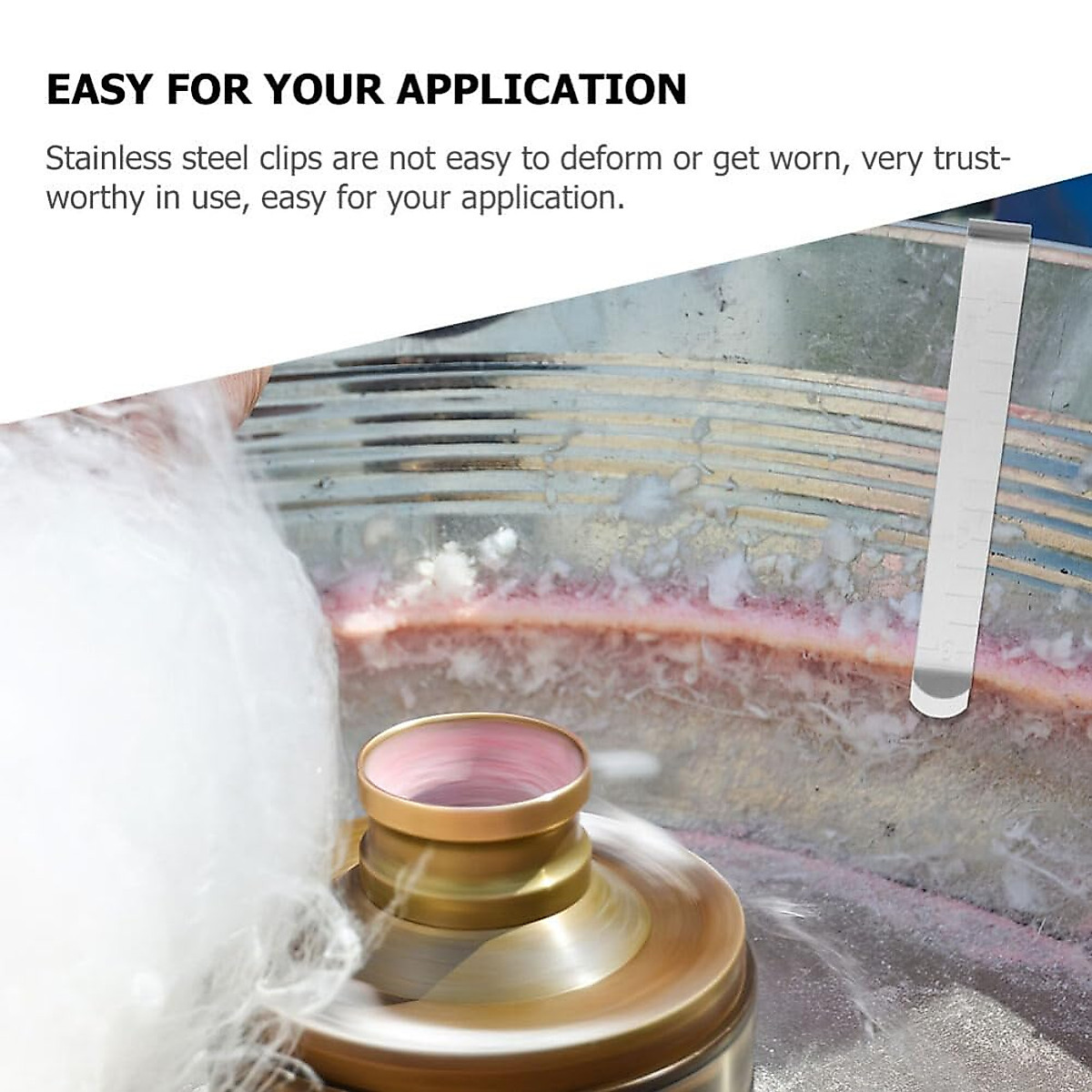 Clips 20pcs Cotton Candy Clip Stabilizer Kit Marshmallow Making Kit Cotton Candy Machine Supplies Candy Making Accessories for Cotton Candy Machine Candy Floss Maker