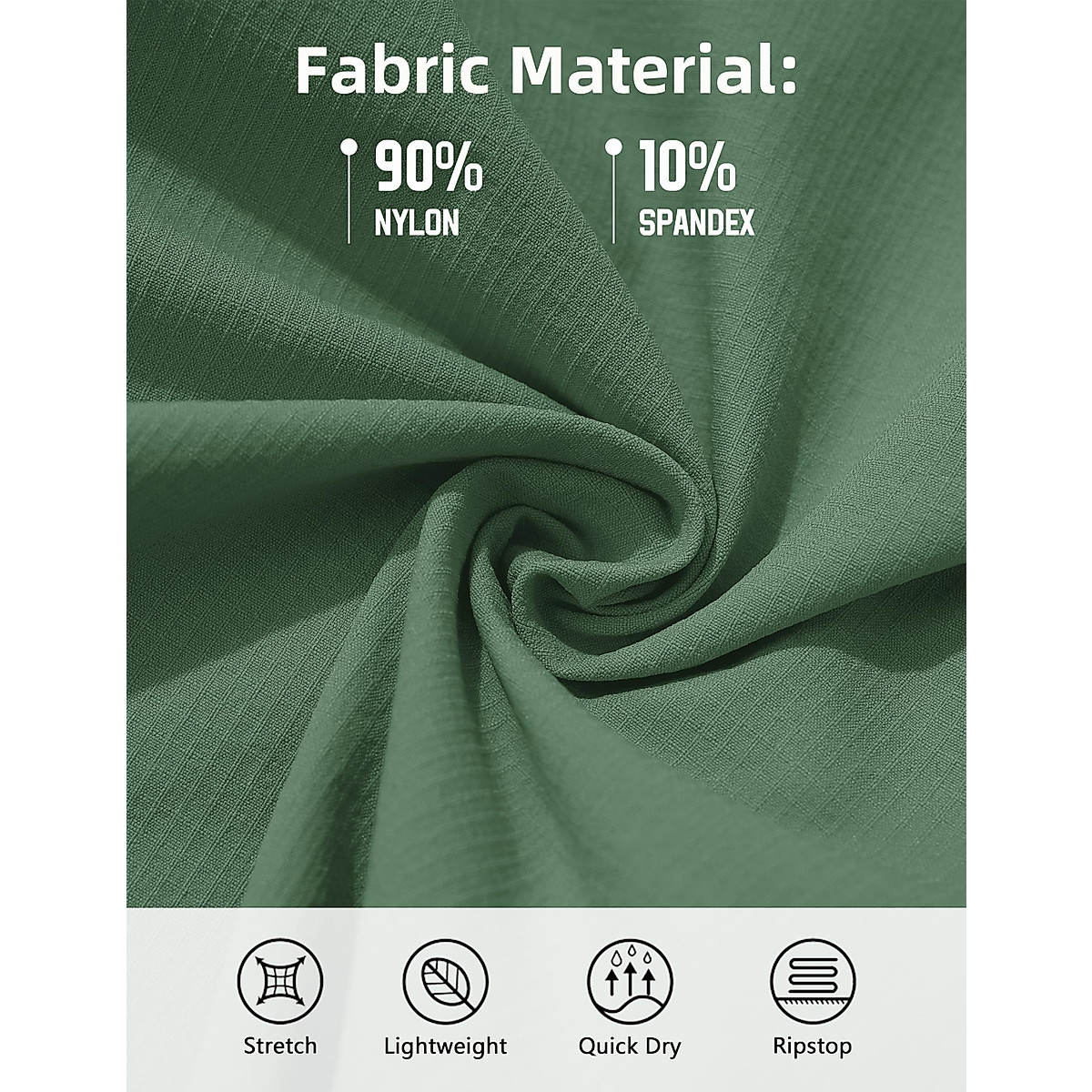 MAGCOMSEN Athletic Shorts for Men with Pockets Running Shorts Men Workout Shorts for Men Below Knee Shorts Casual Shorts Mens Hiking Pants Long Shorts Pea Green