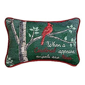 When A Cardinal Appears Word Pillow