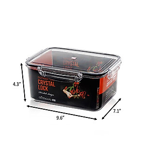 gotman Airtight Food Storage Container With Lid (94.7 OZ) Leak-Proof | BPA-Free | Meal Prep | Microwave, Freezer and Dishwasher Safe | Kitchen Fridge Organizer Boxes | Fresher Food