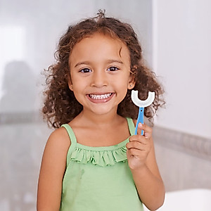 WXJ13 8 Pack Kids U Shaped Toothbrush with Baby Finger Toothbrush Infant & Toddler Toothbrush Soft Babies Toothbrushes Silicone Brush Head Whitening Massage Toothbrush U-Type Toothbrush