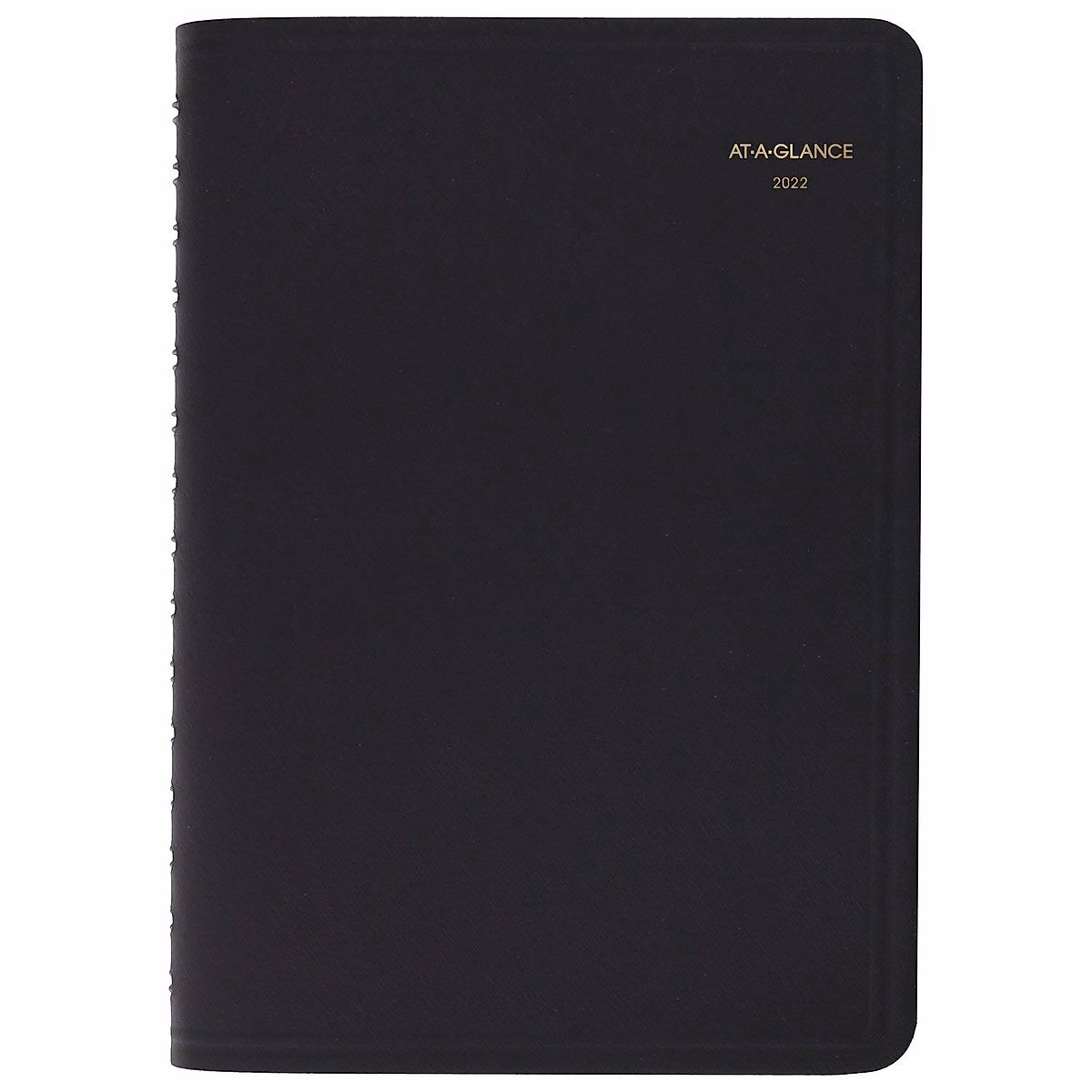 AT-A-GLANCE 2022 Daily Appointment Book & Planner by AT-A-GLANCE, 5" x 8", Small, Black (7020705)