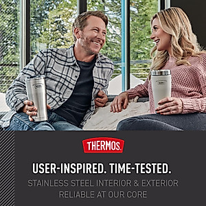 THERMOS ICON SERIES, Stainless Steel Tumbler, Matte Stainless Steel, 16 oz