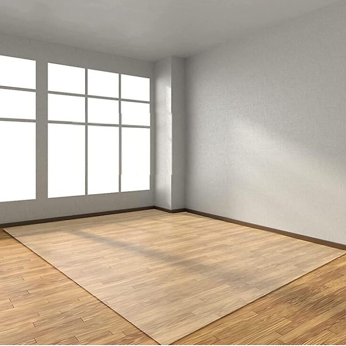 Clear PVC Desk Chair Mat 1.5mm Chair Mat Transparent PVC Floor Protection Pad Door Mat Plastic Carpet Wooden Floor Protector Household Waterproof Non-slip Mat,for Hard Floors Table Cloth Protector for