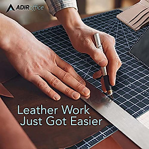 Adir Corp. 36x48 Inches Green/Black Professional Self Healing Cutting Mats - 3 Ply Double Sided Reversible Durable Non-Slip PVC Cutting Mats - Perfect for Crafts & Sewing