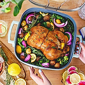 5-in-1 Electric Expandable Skillet, Sage Green by Drew Barrymore, Up to 7 QT