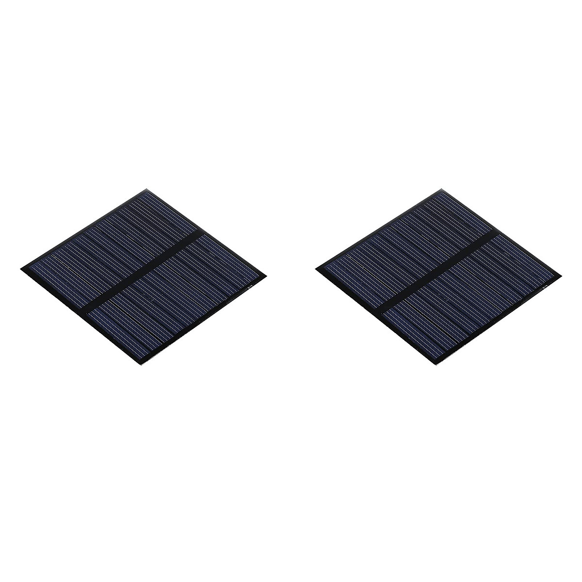 MECCANIXITY Mini Solar Panel Cell 5.5V 110mA 0.605W 70mm x 70mm for DIY Electric Power Project Pack of 2