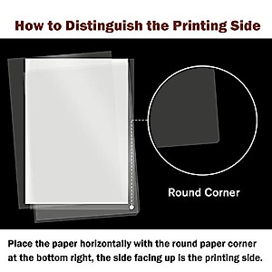 Koala OHP Film Overhead Projector Film 8.5x11 Inch Single Side Printing Film for Inkjet Printer