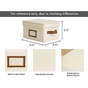 StorageWorks 3-Pack Decorative Storage Baskets with 2-Pack Narrow Storage Bins