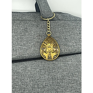 Elden Ring Inspired Blessed Dew Talisman Keychain with Key Ring,Perfect Decoration for Everyday Carrying Stuff.