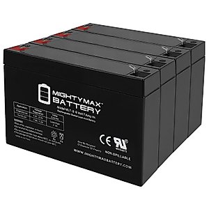 Mighty Max Battery 6volt 7.2ah Battery Replacement for WKA6-7.2F - 4 Pack