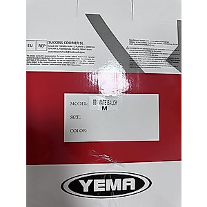 YEMA Helmet Motorcycle Full Face Helmet DOT Approved - YM-831 Motorbike Street Bike Racing Crash Helmet with Sun Visor for Adult, Men and Women - Matte Black,Medium