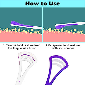 Tongue Scraper Cleaner Soft Tongue Scraper for Healty Oral Care,maxin 6PCS Tongue Cleaner Oral Health Tools for Adult Kids